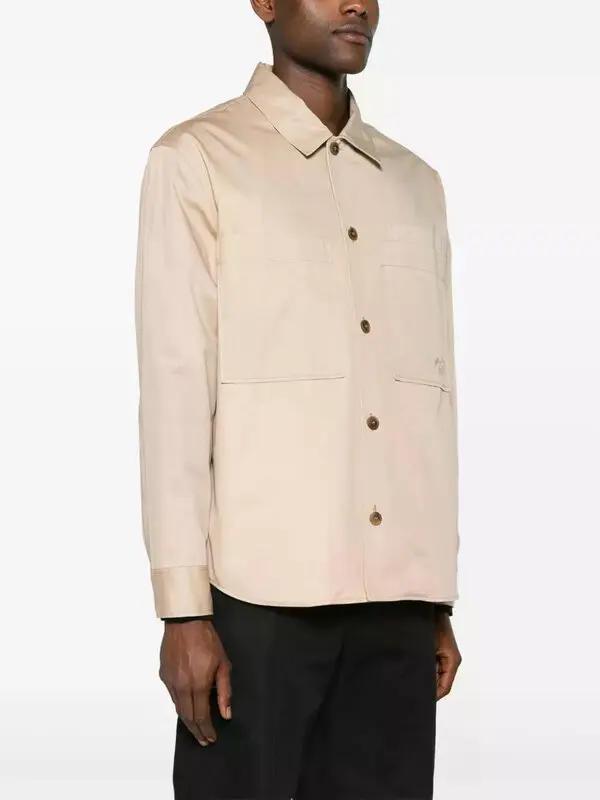 Maison Kitsuné Button-up Cotton Overshirt