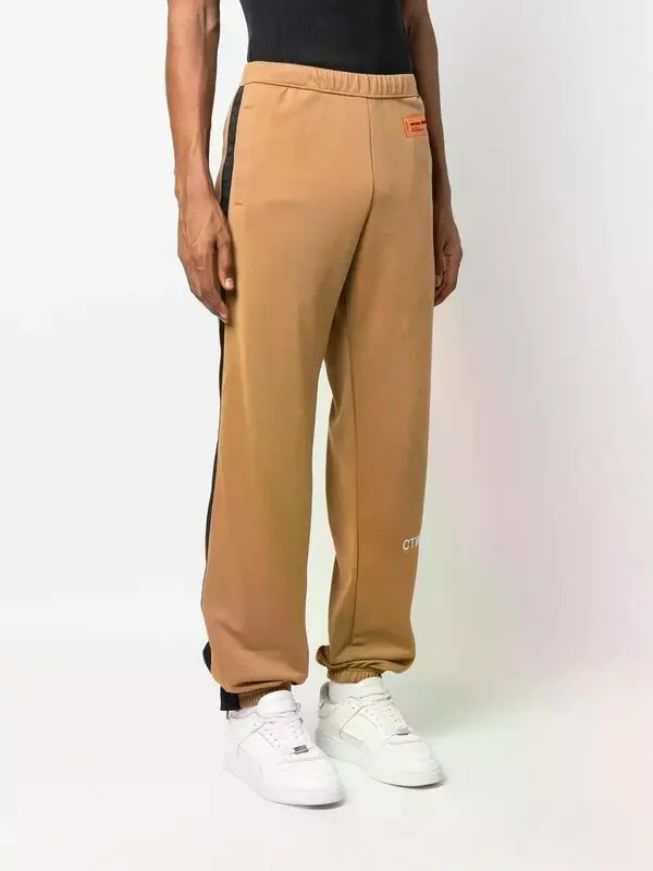 Heron Preston Logo-patch Track Pants - Brown