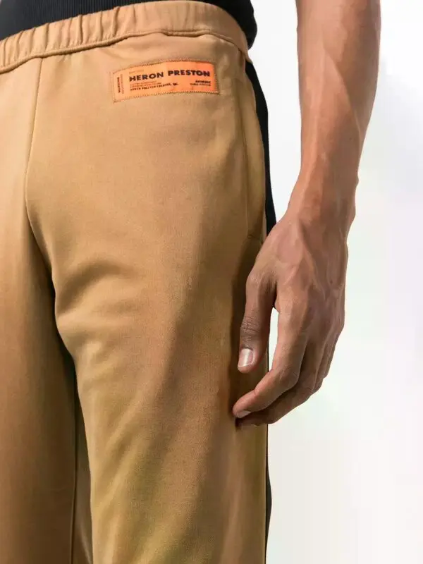 Heron Preston Logo-patch Track Pants - Brown