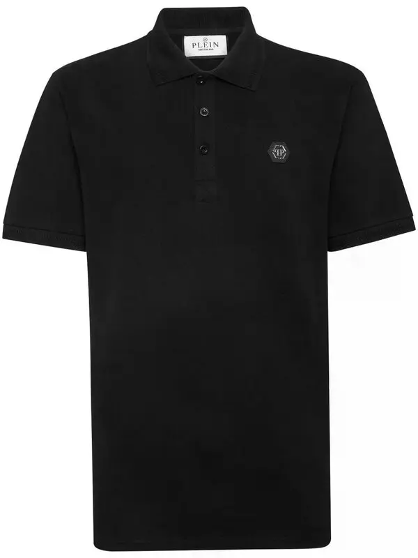 Philipp Plein Gothic Plein Cotton Polo Shirt