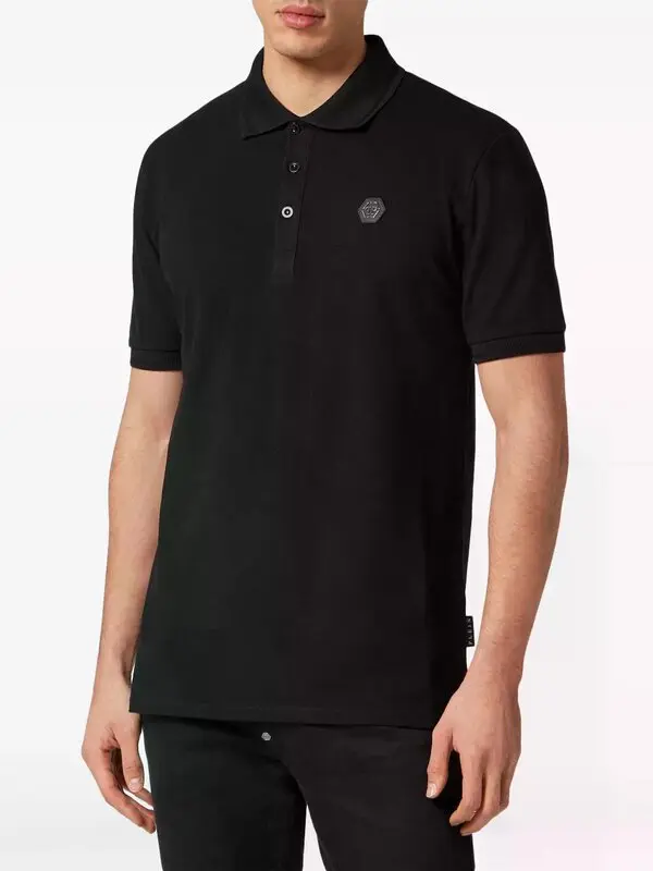 Philipp Plein Gothic Plein Cotton Polo Shirt