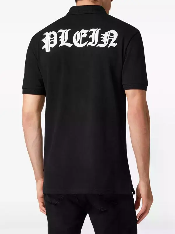 Philipp Plein Gothic Plein Cotton Polo Shirt