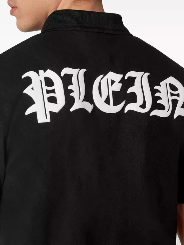 Philipp Plein Gothic Plein Cotton Polo Shirt