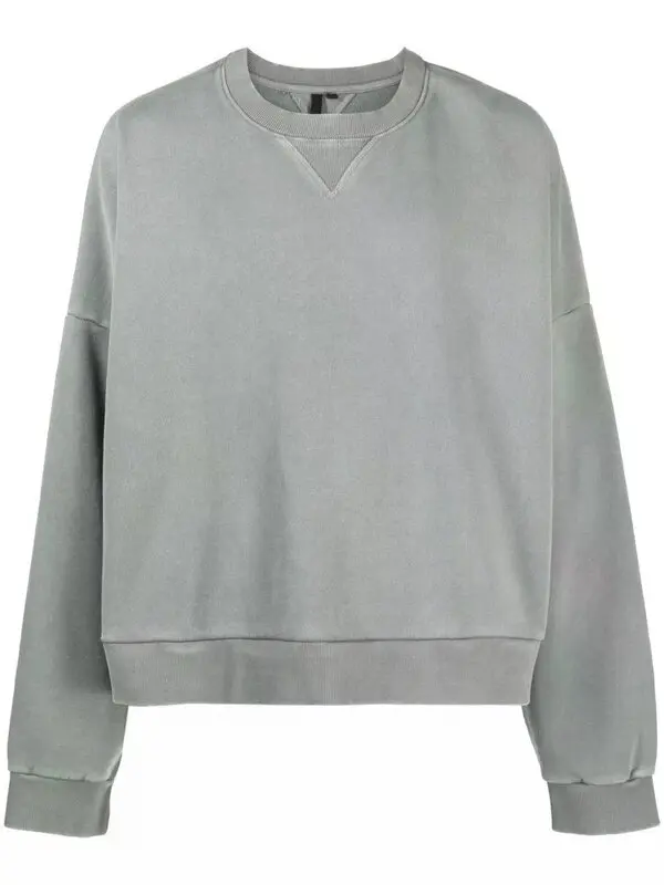 ENTIRE STUDIOS Mélange-effect Cotton Sweatshirt - Grey