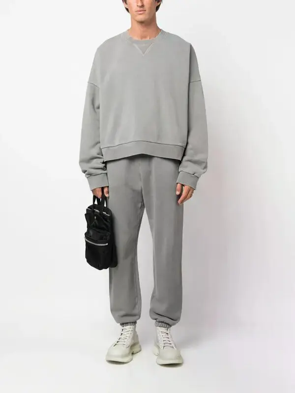 ENTIRE STUDIOS Mélange-effect Cotton Sweatshirt - Grey