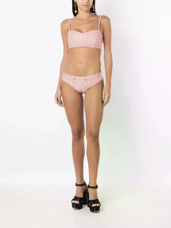 AMIR SLAMA Check-print Bikini