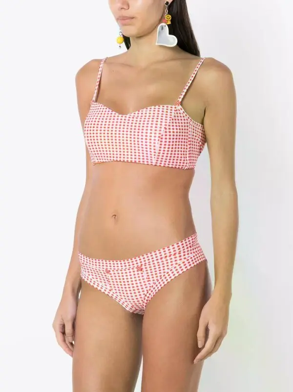 AMIR SLAMA Check-print Bikini