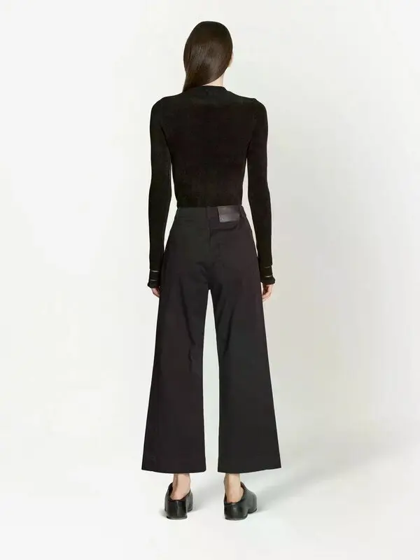 Proenza Schouler White Label Cropped Cotton Twill Culottes