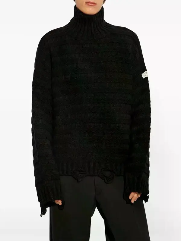 MAISON MARGIELA Distressed High-neck Jumper
