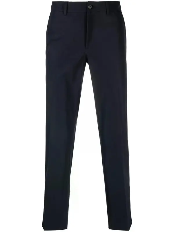 Prada Cropped Tailored Trousers - Blue