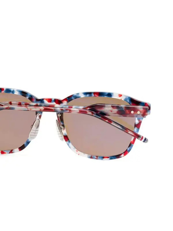 Thom Browne Tortoiseshell-effect Sunglasses - Blue