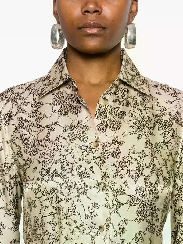 GOLDEN GOOSE Maira Floral Print Shirt
