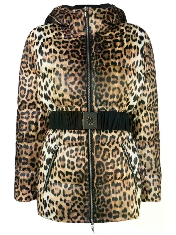 Roberto Cavalli Leopard-print Padded Jacket