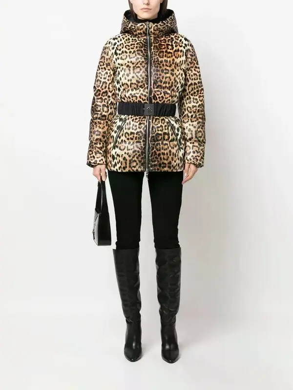 Roberto Cavalli Leopard-print Padded Jacket