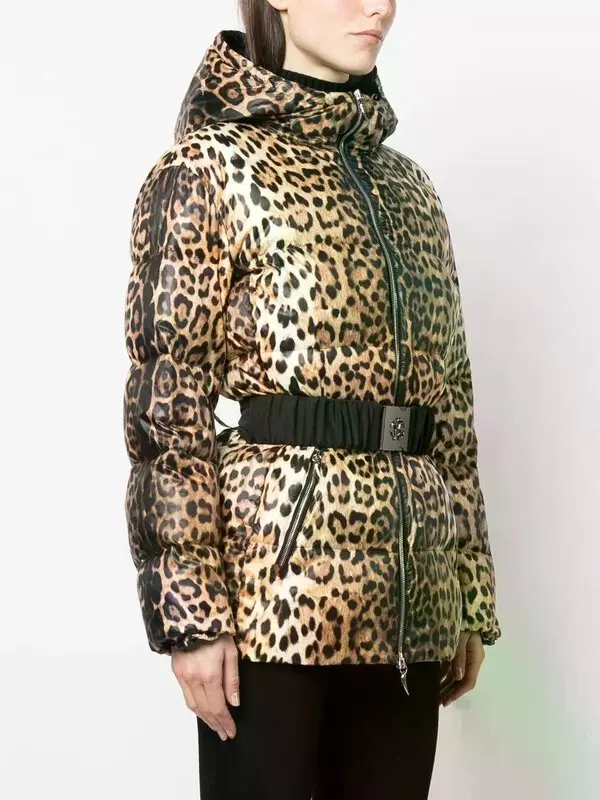 Roberto Cavalli Leopard-print Padded Jacket