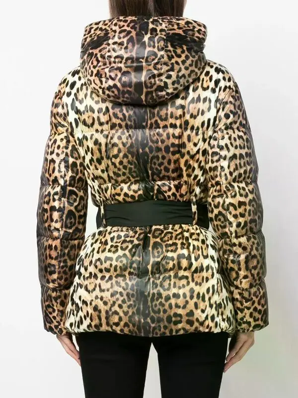Roberto Cavalli Leopard-print Padded Jacket