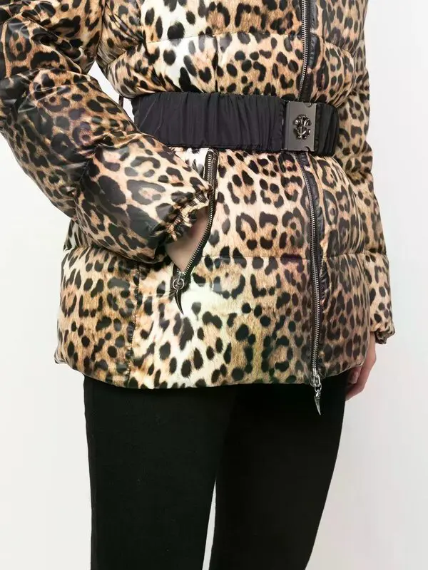 Roberto Cavalli Leopard-print Padded Jacket