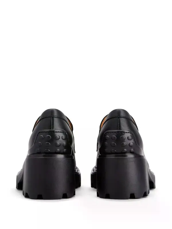 TOD'S Logo-buckle Leather Loafers
