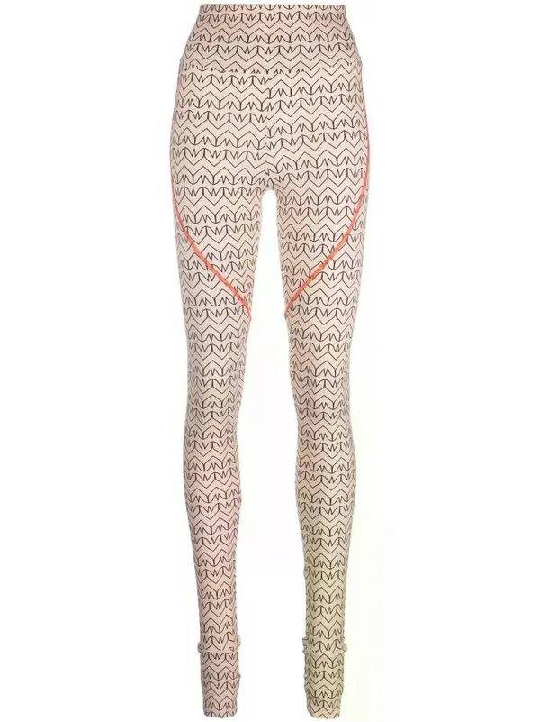 Patrizia Pepe Monogram-print Leggings