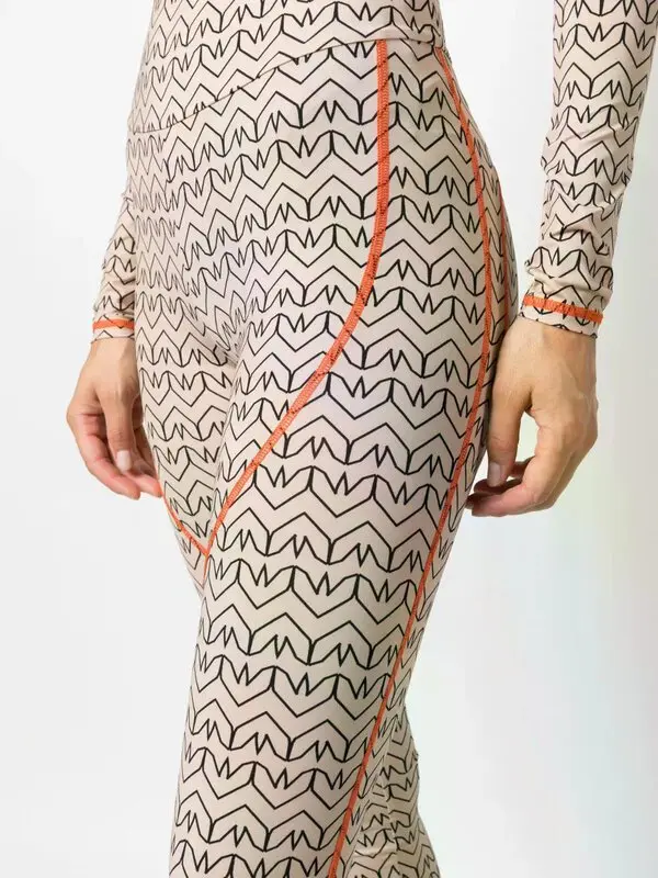 Patrizia Pepe Monogram-print Leggings