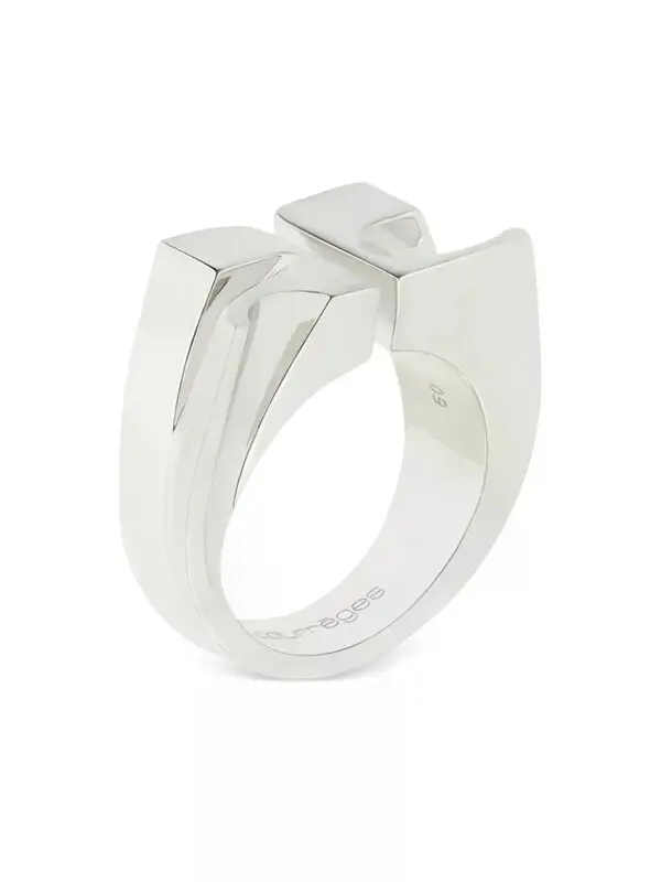 COURREGES Ac Signet Ring - Silver