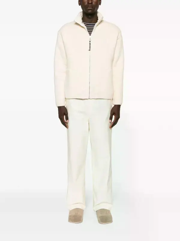 JIL SANDER Reversible Shearling Cotton Jacket