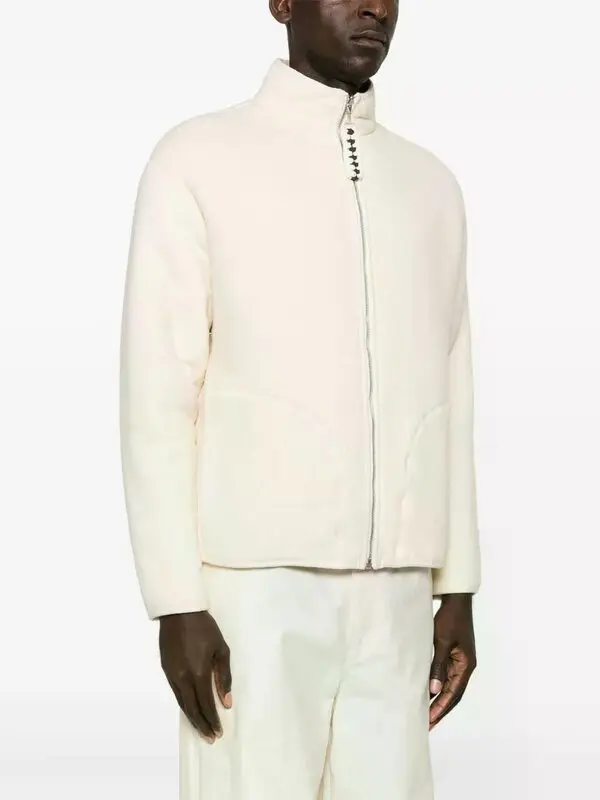 JIL SANDER Reversible Shearling Cotton Jacket