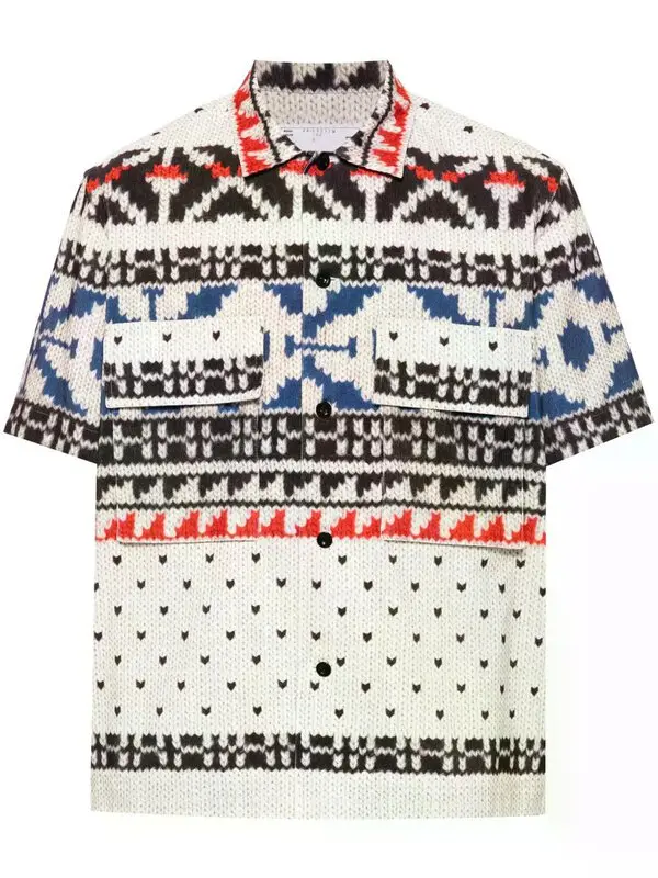 Sacai Abstract-pattern Shirt