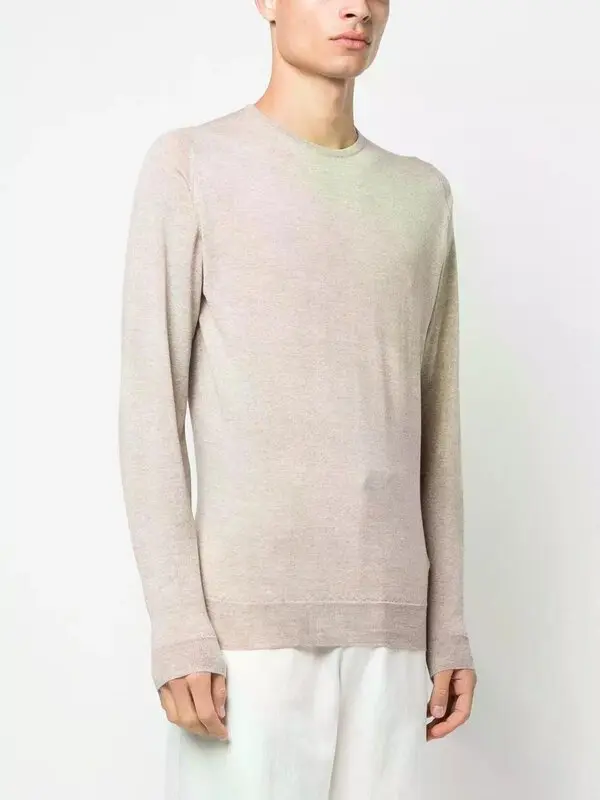 John Smedley Round-neck Knit Jumper - Neutrals
