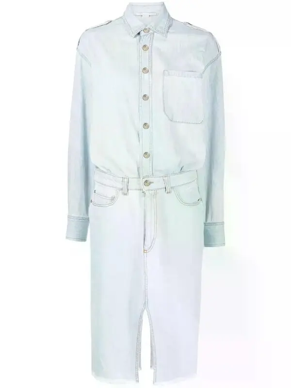 Stella McCartney Denim Shirt Dress - Blue