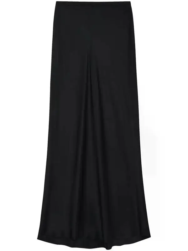 ANINE BING Flared Silk Maxi Skirt