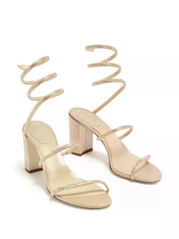 Rene Caovilla Cleo 80mm Crystal-embellished Sandals
