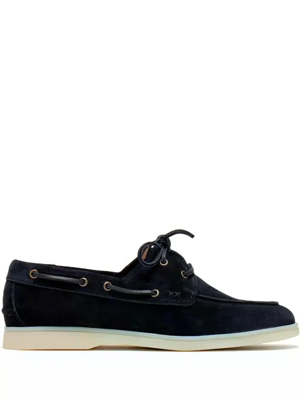 FORSA Suede Boat Shoes - Blue