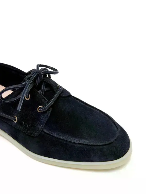 FORSA Suede Boat Shoes - Blue