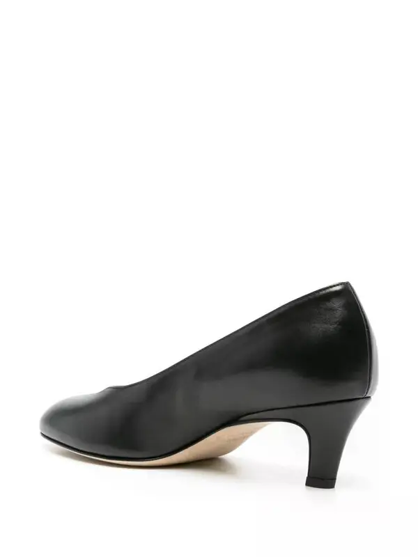 SCAROSSO Deva 50mm Leather Pumps - Black