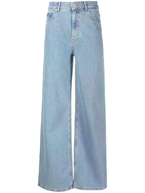 GESTUZ Mid-rise Wide-leg Jeans
