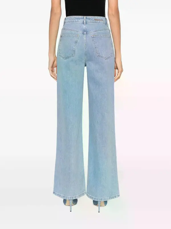 GESTUZ Mid-rise Wide-leg Jeans