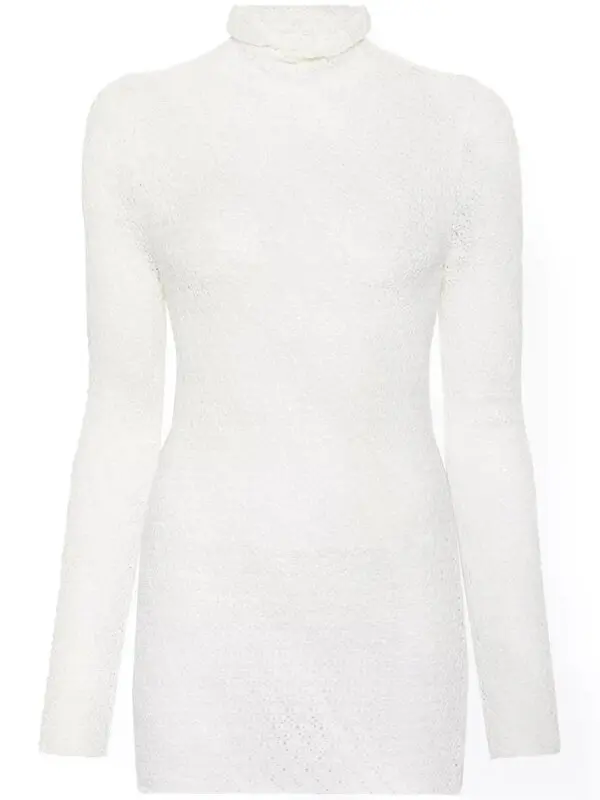 TOTEME High-neck Crochet-knit Jumper