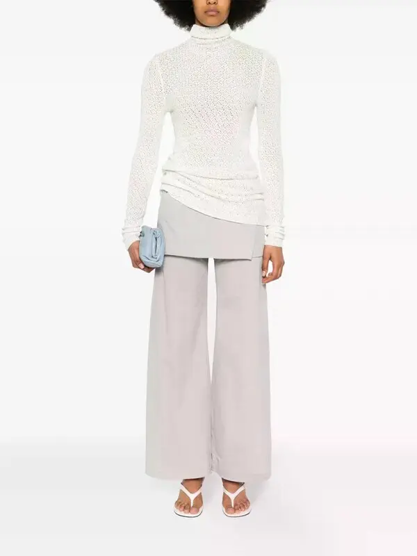 TOTEME High-neck Crochet-knit Jumper