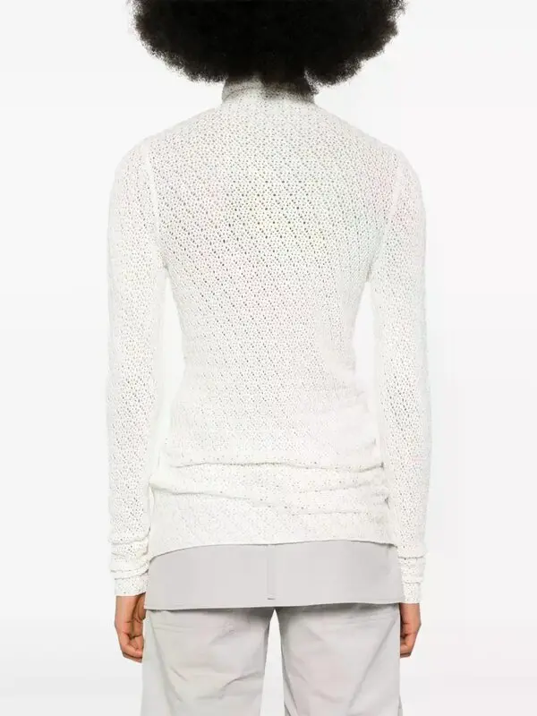TOTEME High-neck Crochet-knit Jumper