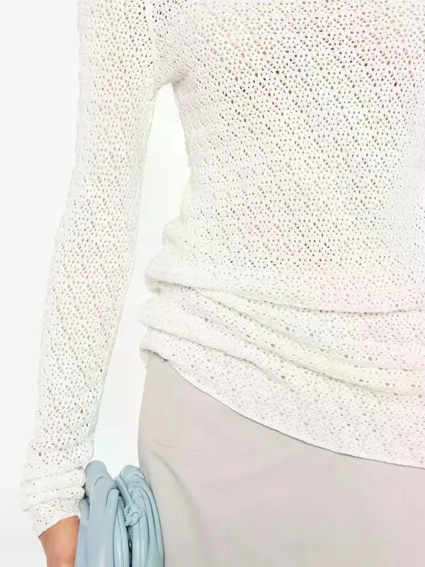 TOTEME High-neck Crochet-knit Jumper