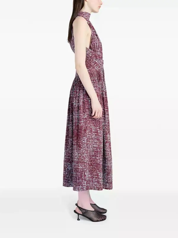 Proenza Schouler Lola Halterneck Dress - Red