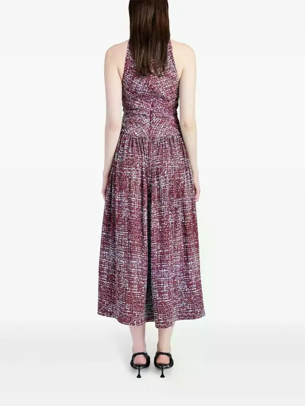Proenza Schouler Lola Halterneck Dress - Red