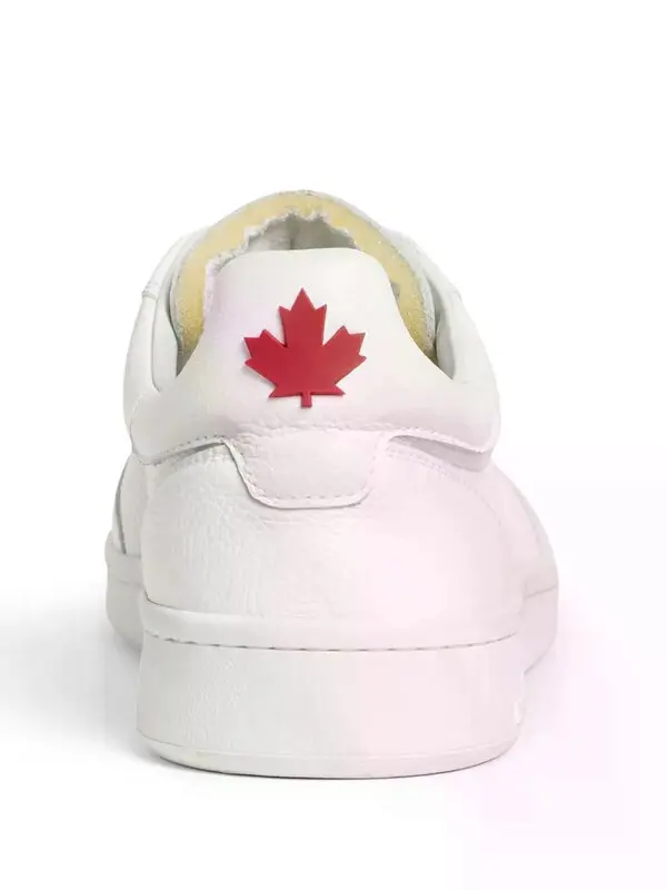 Dsquared2 Logo Tag Leather Sneakers