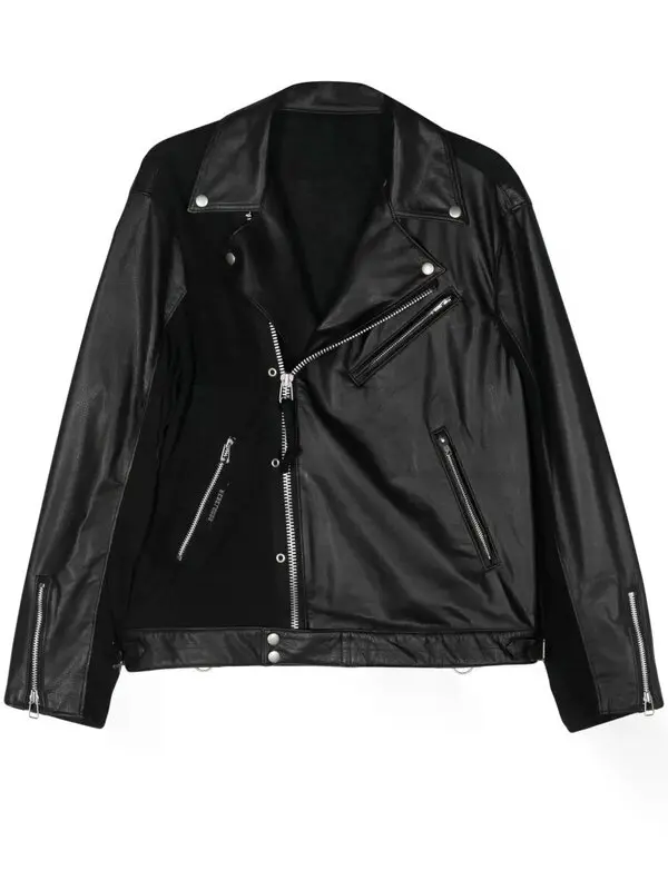 Undercover Panelled Leather Biker Jacket
