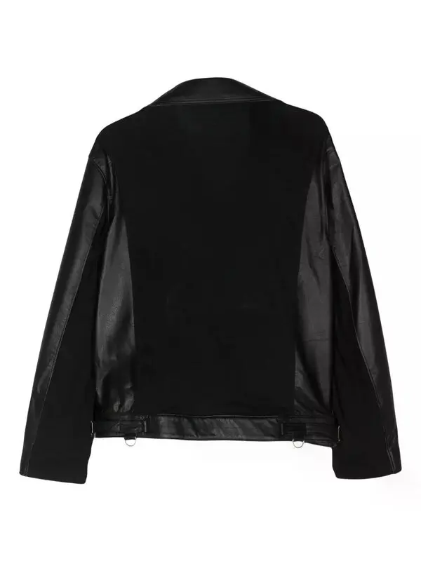 Undercover Panelled Leather Biker Jacket