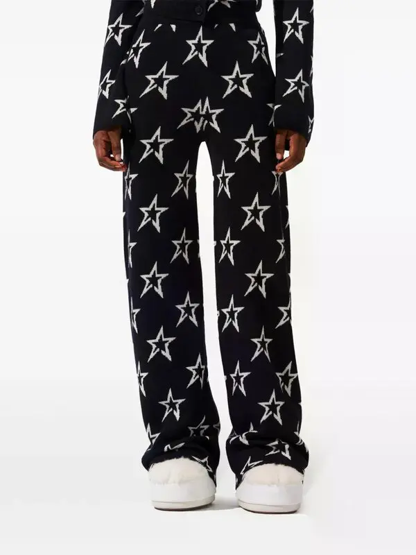 Perfect Moment Chalet Embroidered-logo Knitted Trousers