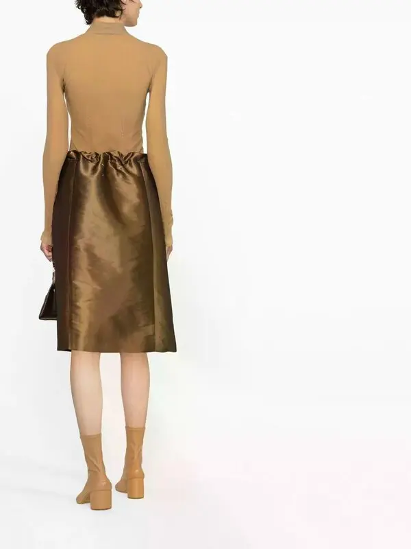 MAISON MARGIELA Moiré-effect Drawstring Skirt