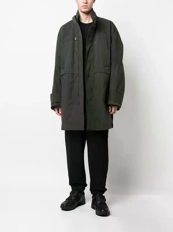 WOOYOUNGMI Logo-plaque Zip-up Coat