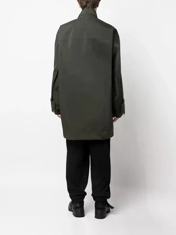 WOOYOUNGMI Logo-plaque Zip-up Coat